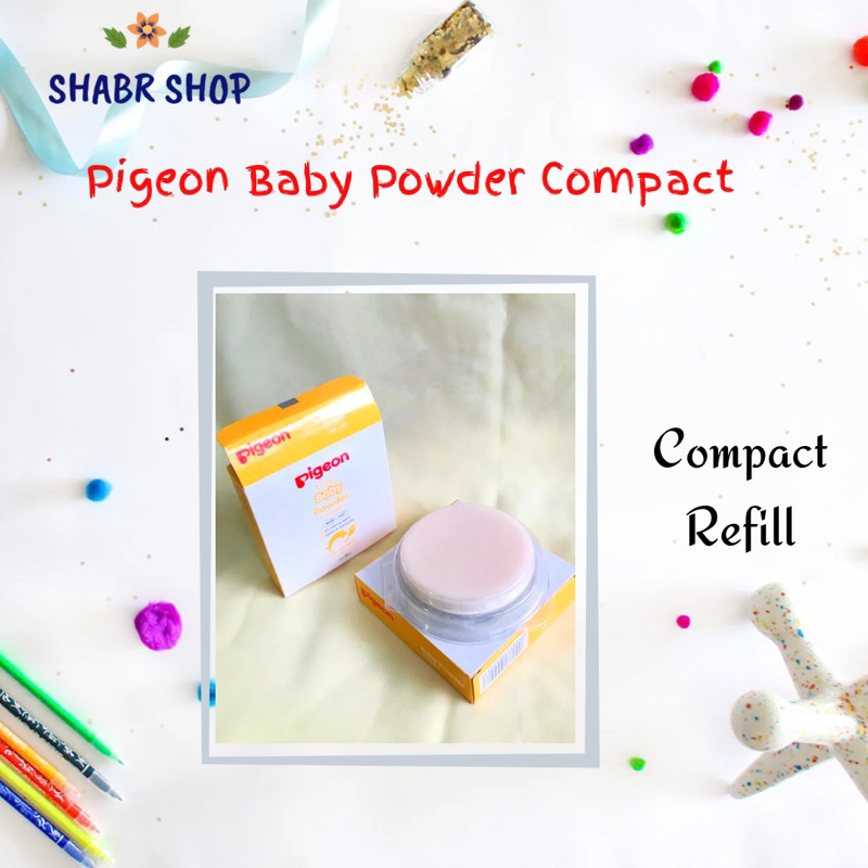Jual Pigeon Compact Powder Bedak Bayi Refill dan Compact | Shopee Indonesia