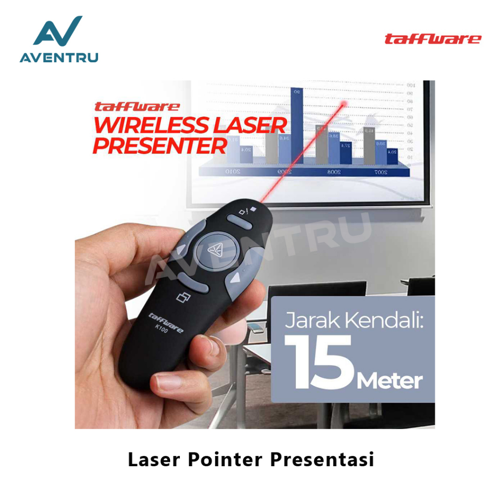 Jual Taffware RF Wireless Presenter Laser Pointer Presentasi Remote ...