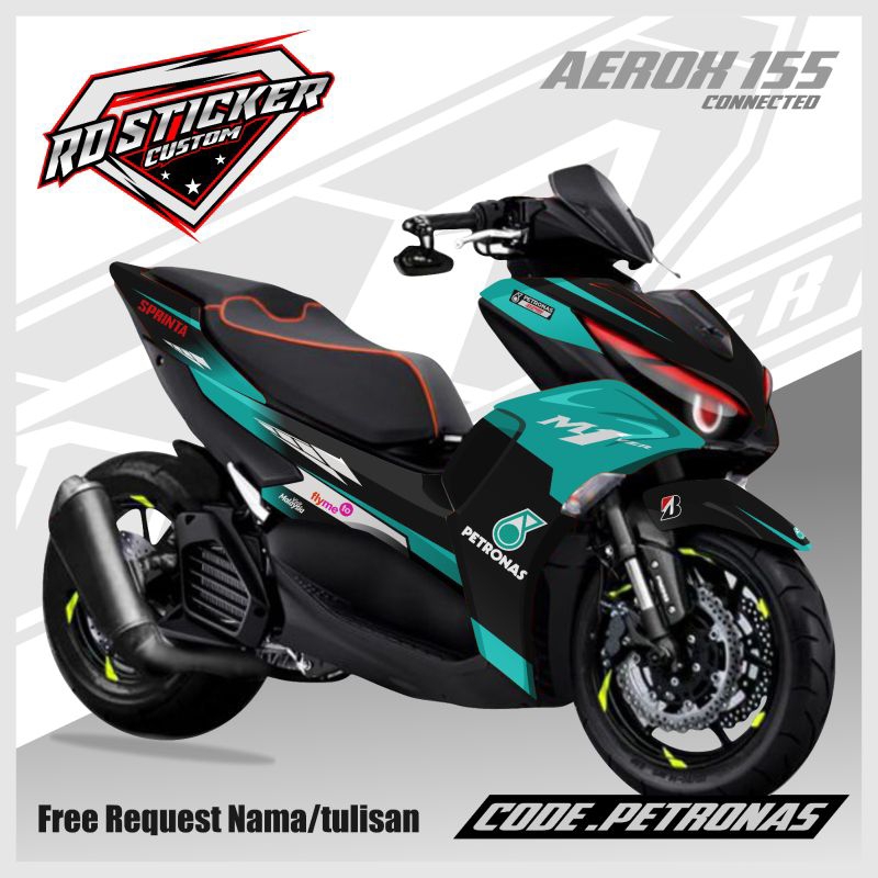 Jual decal sticker new aerox petronas | Shopee Indonesia