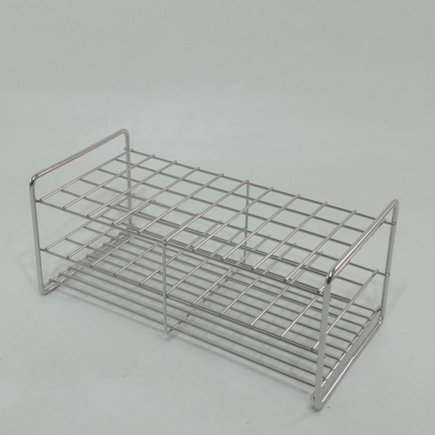 Jual RAK TABUNG REAKSI 18mm 50-holes Test Tube Rack SS304 stainless ...