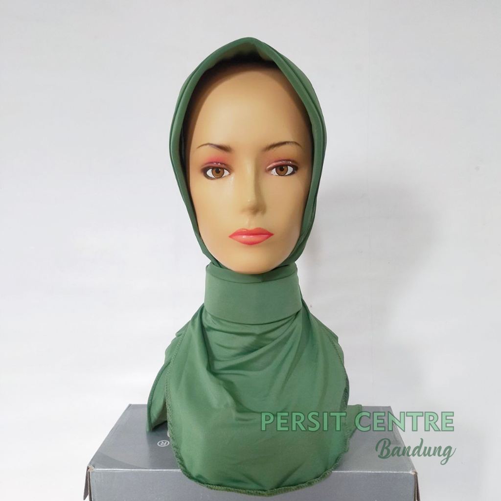 Jual Kerudung Persit Hijab Instant Double Pet TNI AD warna hijau PSH ...