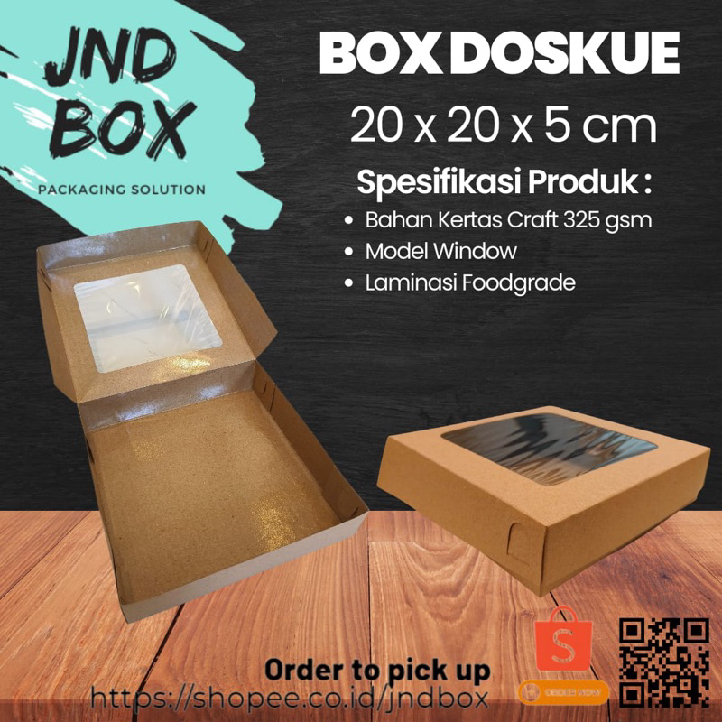 Jual Dus Nasi Window 20 x 20 x 5 cm (Min Order 2 Pcs) | Shopee Indonesia