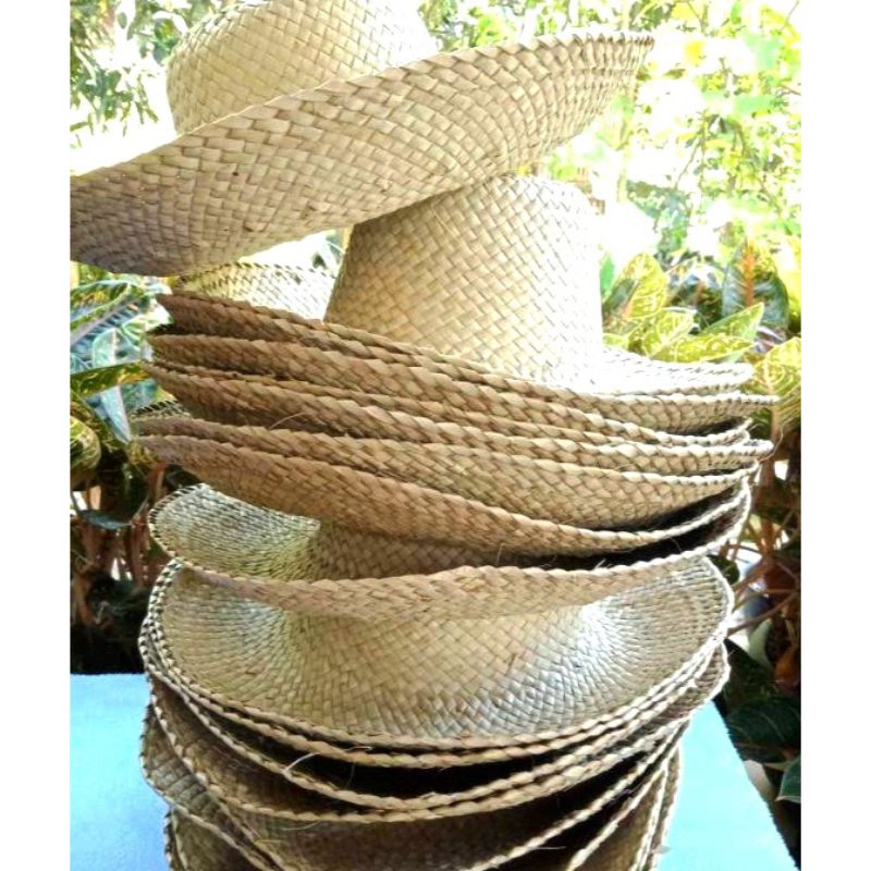 Jual BP Topi pandan Topi Jerami Topi pandan anyaman Topi anyaman bambu ...