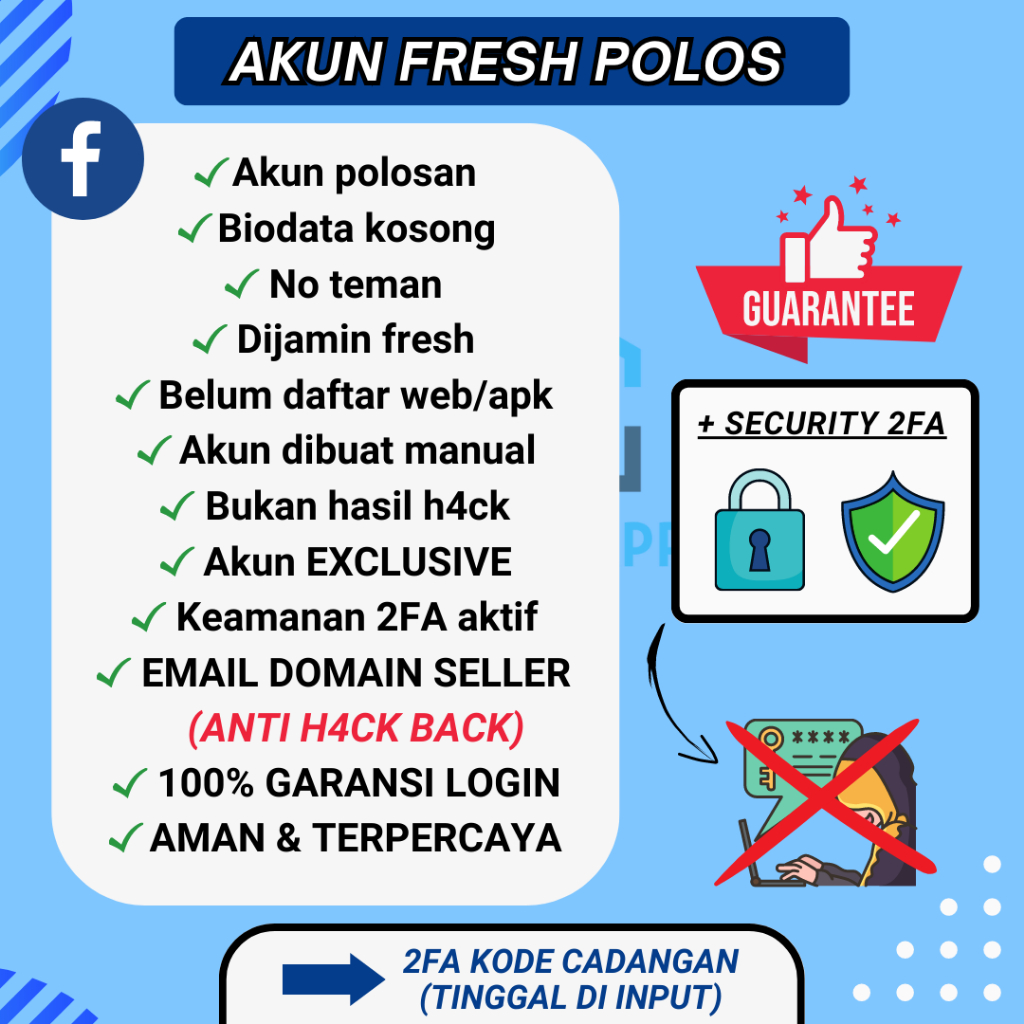 Jual akun efbeh 2fa | Shopee Indonesia
