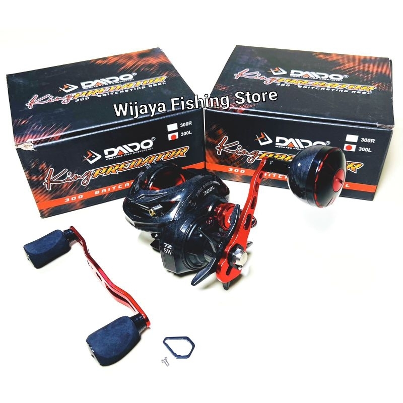 Jual Reel Pancing BC Daido King Predator 300 L 300 R DOUBLE HANDLE ...
