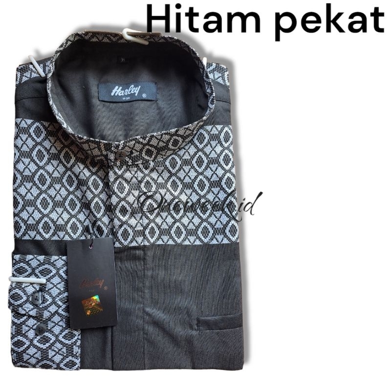 Jual Kemeja koko harley warna hitam motif tangan panjang | Shopee Indonesia Jual Kemeja koko harley warna hitam motif tangan panjang | Shopee Indonesia