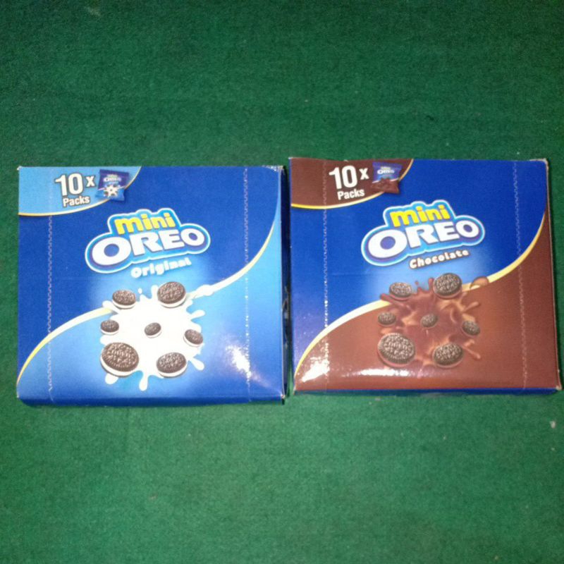 Jual Oreo mini rasa original dan cokelat kemasan box isi 10 pcs (ecer ...