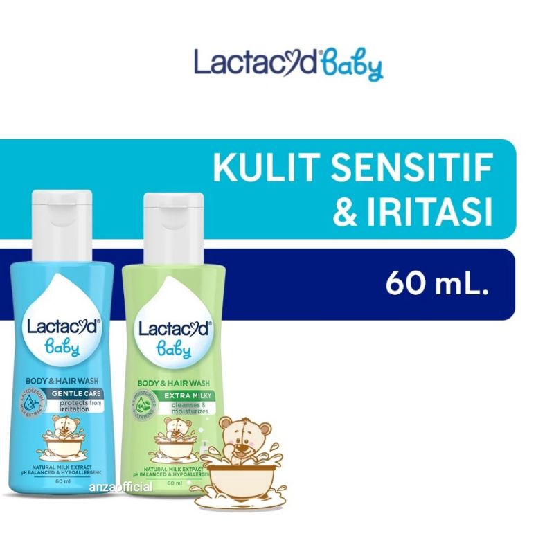 Jual Lactacyd Baby Gentle Care & Extra Milky 60ml / Sabun Mandi Bayi ...