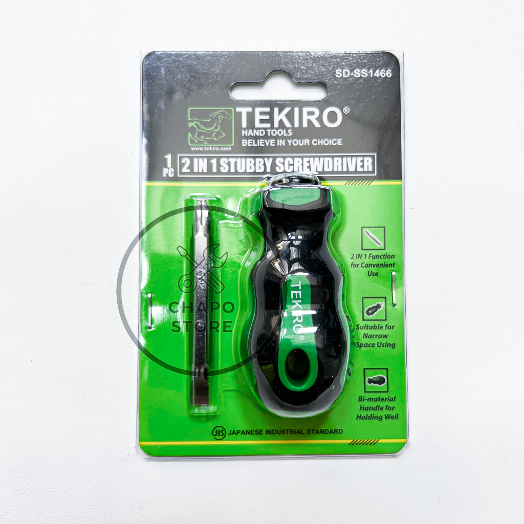 Jual Tekiro obeng stubby pendek mini bolak balik 2 in 1 stubby ...