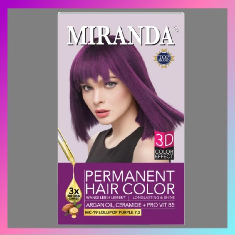 Jual Miranda Hair Color MC19 Purple 30ml | Shopee Indonesia