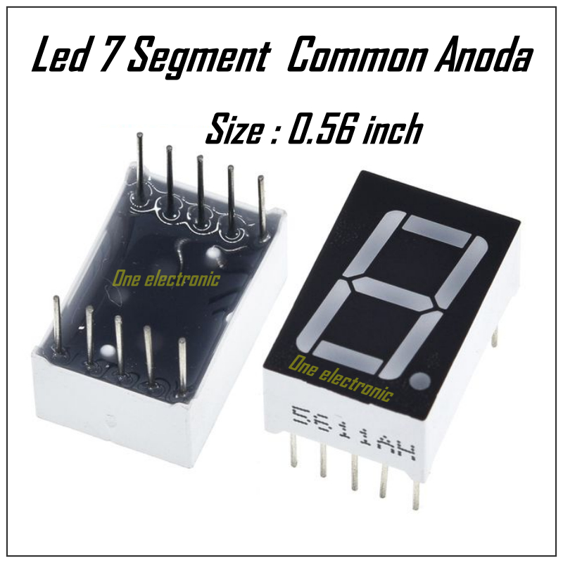 Jual Display Led 7 Segment Anoda 0.56 inch Display Digit angka Common ...