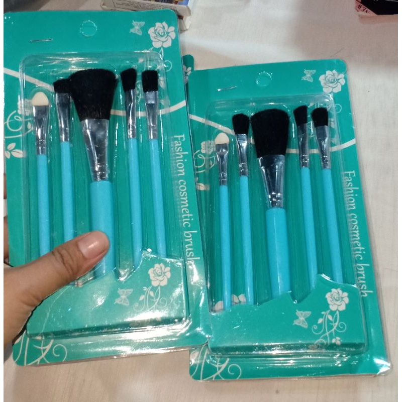 Jual kuas makeup set 5pcs | Shopee Indonesia