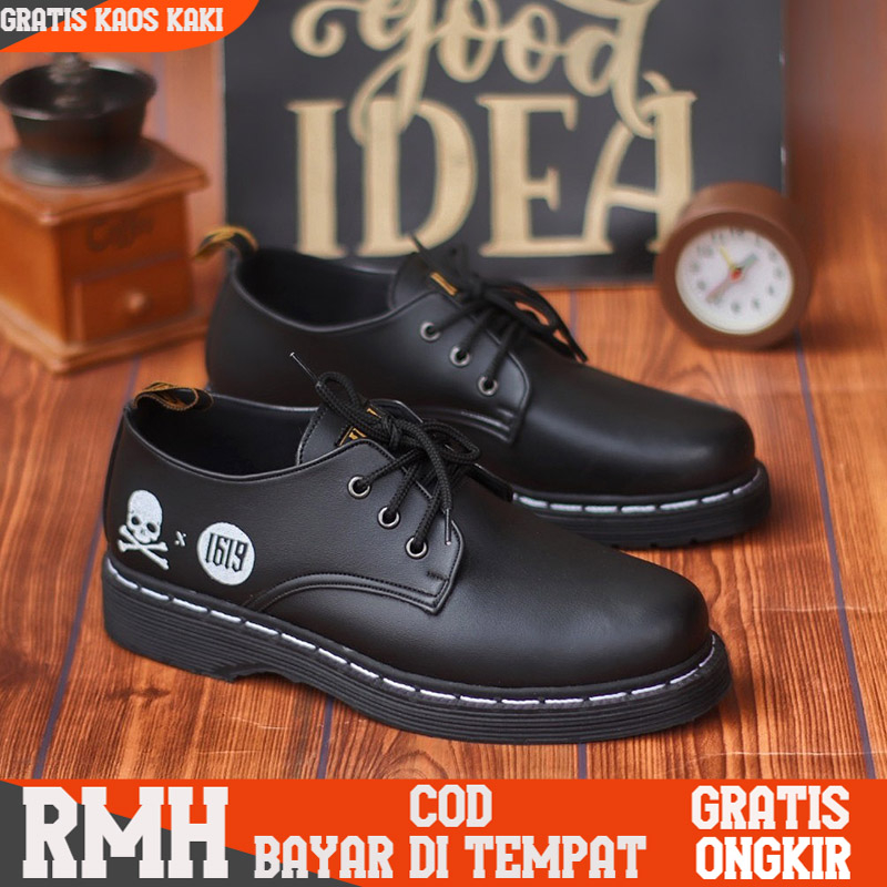 Jual RMH Sepatu Docmart Pantofel Pria Low Boots Pria Docmart Skull ...