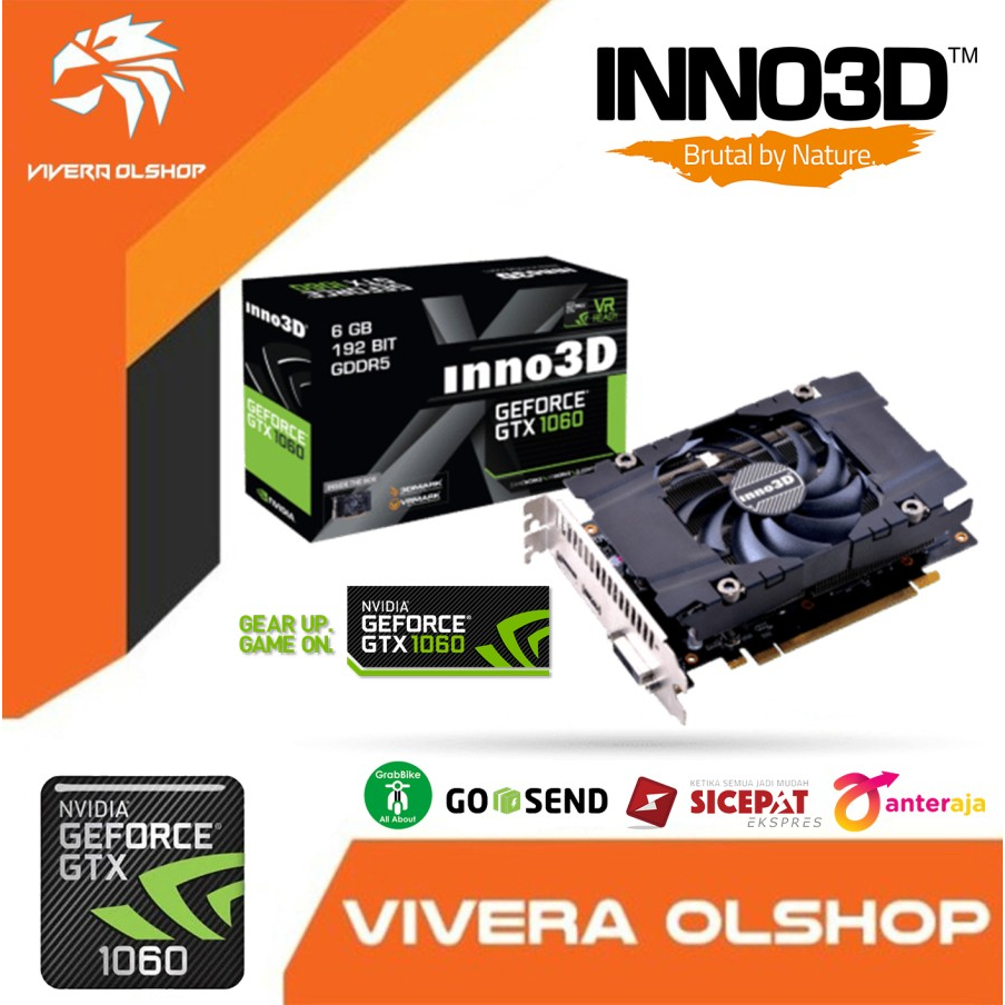 Jual VGA GTX 1060 6GB GDDR5 192 BIT INNO3D SINGLE FAN (SECOND GOOOD ...