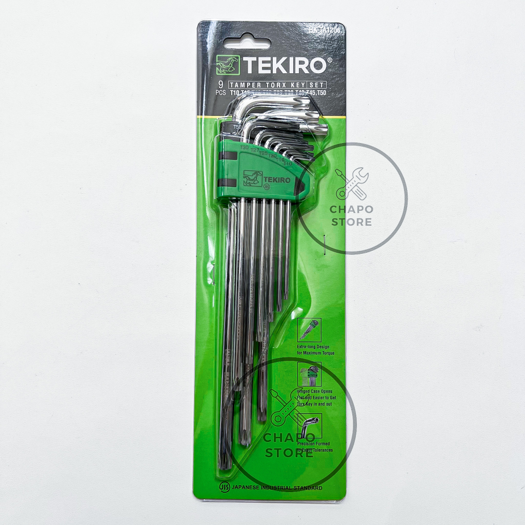 Jual Tekiro kunci l set panjang pendek 9pcs kunci l set panjang pendek hex torx ballpoint hex ...