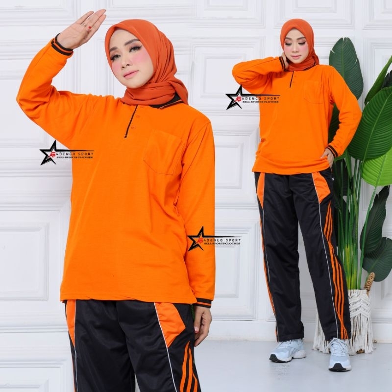 Jual Setelan Kaos Krah Lakos Training Olahraga / Seragam Setelan Baju Olahraga Pria Dan Wanita ...