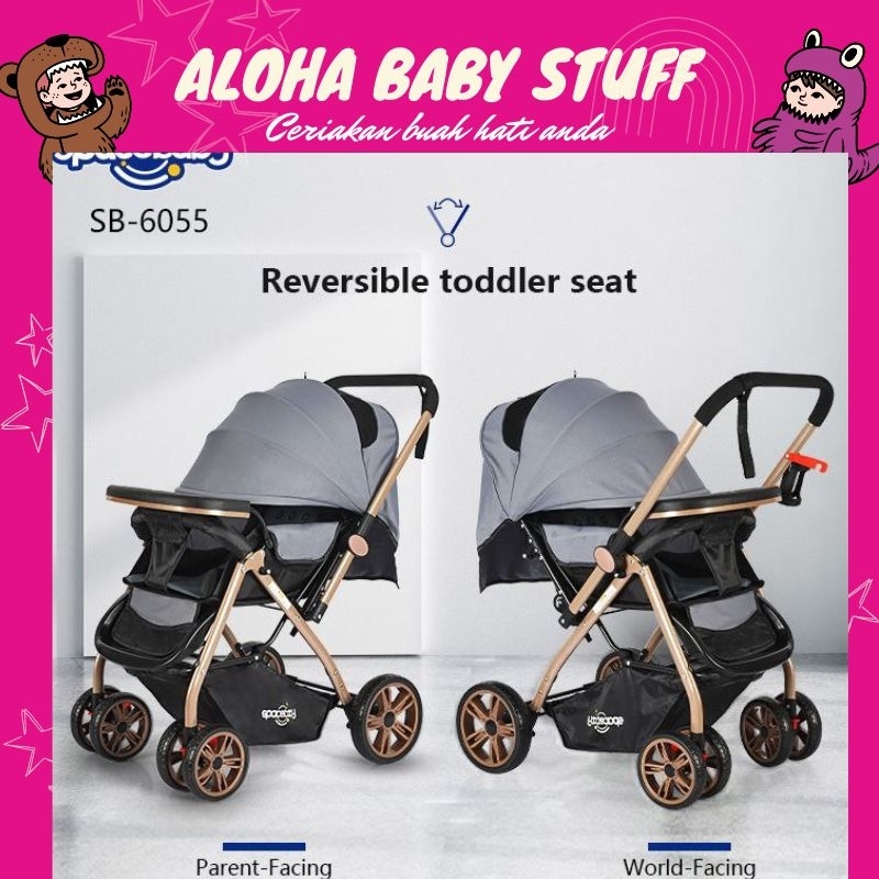 Jual Stroller anak kereta dorong bayi Spacebaby SB 6055 Yukita ST 16 ...