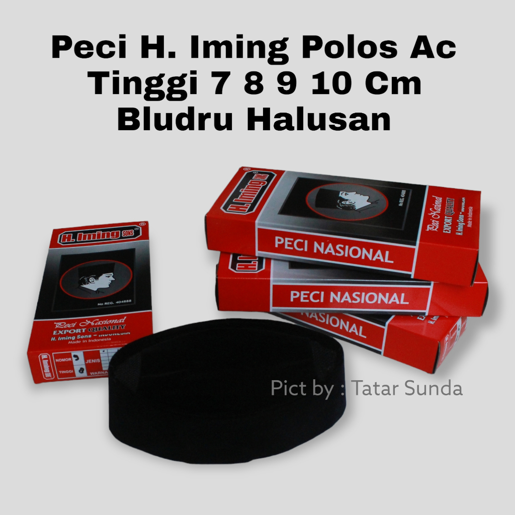 Jual Kopiah Hitam Peci Kopeah Kopyah Songkok Original Iming Motif Ac ...