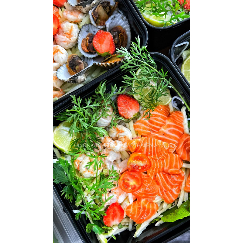 Jual Salad Thailand KOMPLIT (Salmon salmon udang udang) QUINN KITCHEN ...