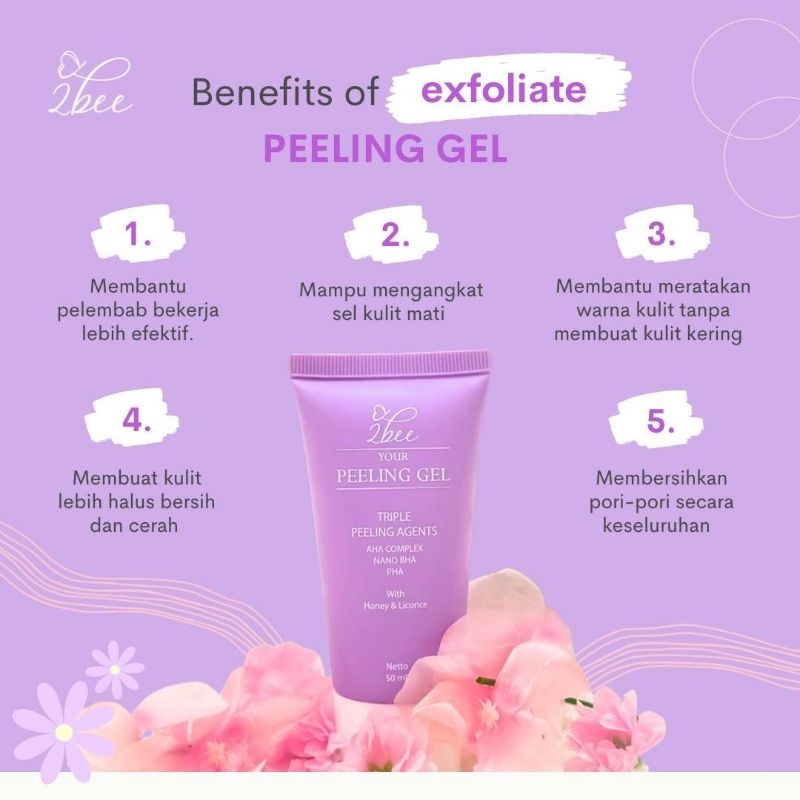Jual PEELING GELL 2Bee Glow Mengangkat Sel-sel Kulit Mati, Wajah jadi Bersih dan Glowing ...