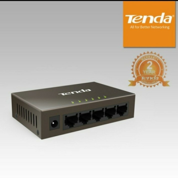 Jual Tenda TEF1005D Switch Hub 10 100Mbps 5 Port Fast Ethernet | Shopee ...