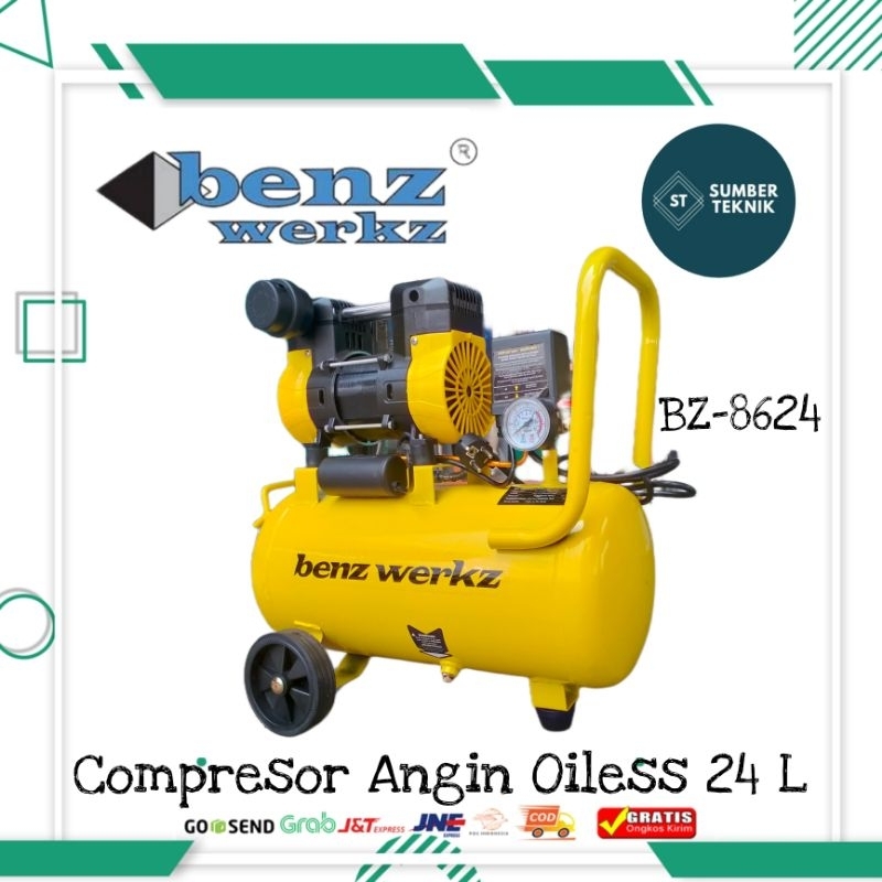 Jual BENZ WERKZ BZ - 8624 Mesin Kompresor Angin Compressor Oiless ...