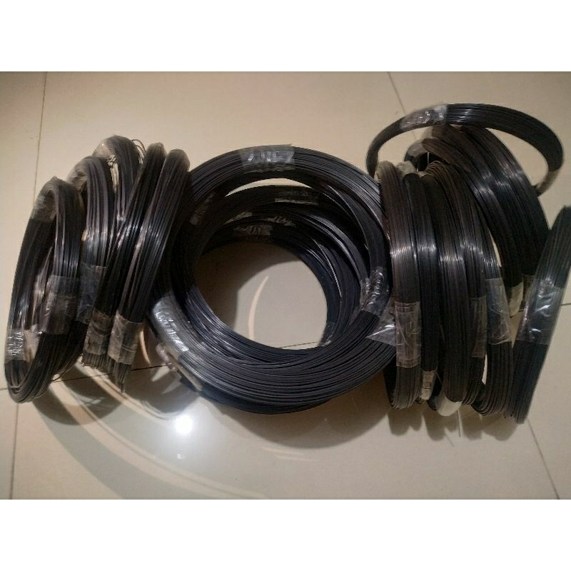 Jual jeruji ruji fiber hitam glossy ukuran 1mm, 1,3mm, 1,5mm, 1,8mm ...