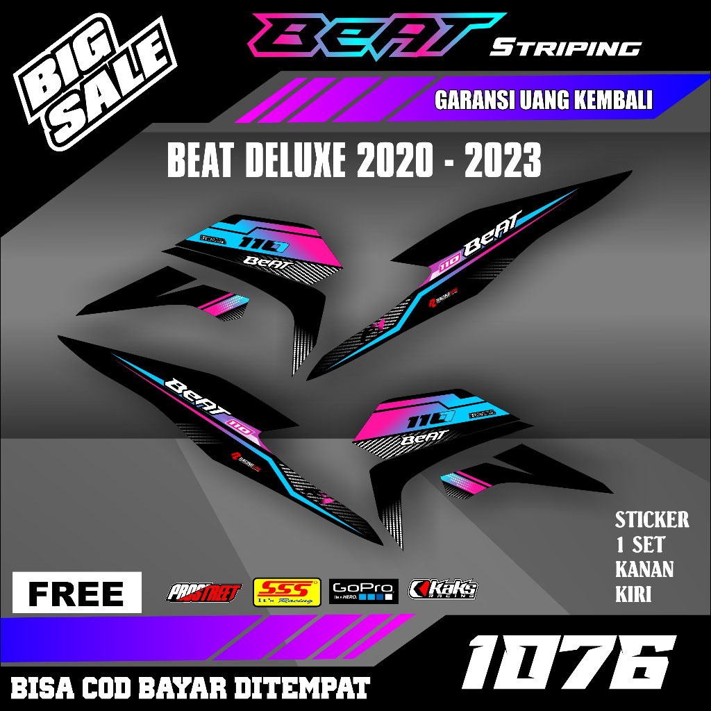 Jual Striping Beat Deluxe New Esp Street Iss CBS 2020 2021 2022 2023 ...