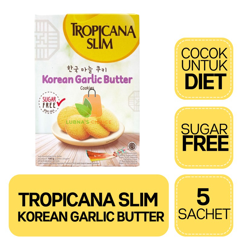 Jual Tropicana Slim Korean Garlic Butter Cookies 1 Box - Snack Biskuit ...