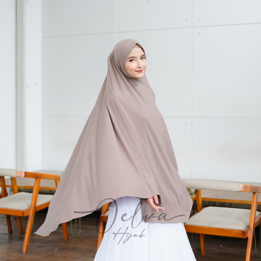 Jual Oelva Hijab - Khimar Jumbo Melayu Jersey Premium - Model Menutup ...