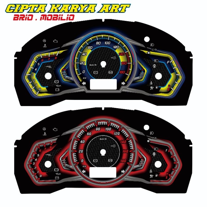 Jual speedometer brio facelif,mobilio,2016-2023 variasi custom papan ...