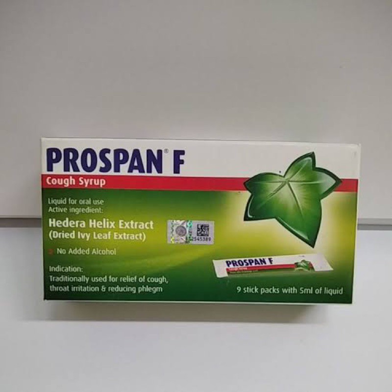 Jual Prospan F Cough Syrup Sachet isi 9 x 5ml Original Malaysia ...