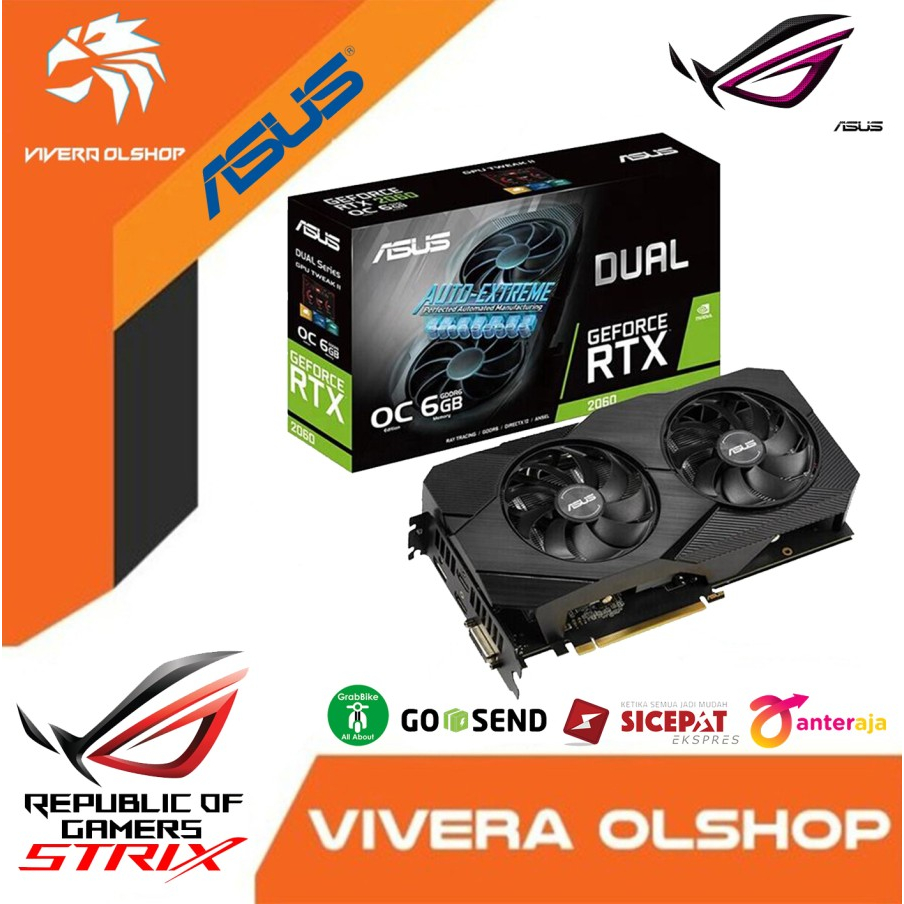 Jual DUS VGA RTX 2060 ASUS STRIX OC 6GB DUAL FAN (AUTO EXTREME ...