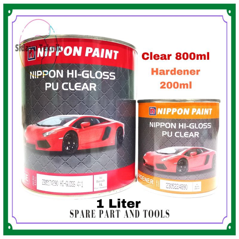 Jual Cat Pernis Nippon Hi Gloss PU Clear 1 Liter | Shopee Indonesia
