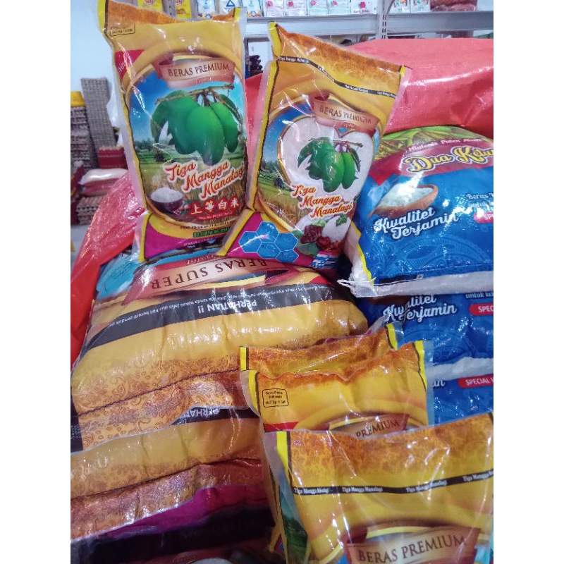 Jual Beras Tiga Mangga Manalagi Mini 2,5kg | Shopee Indonesia