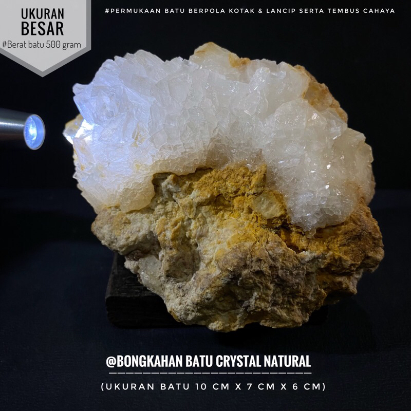 Jual Batu Crystal Natural L43 atau Bongkahan Batu Kristal Alam atau ...