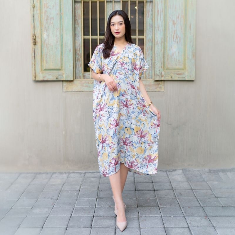 Jual Homedress Kaftan rayon kekinian jumbo murah baju harian tidur ...