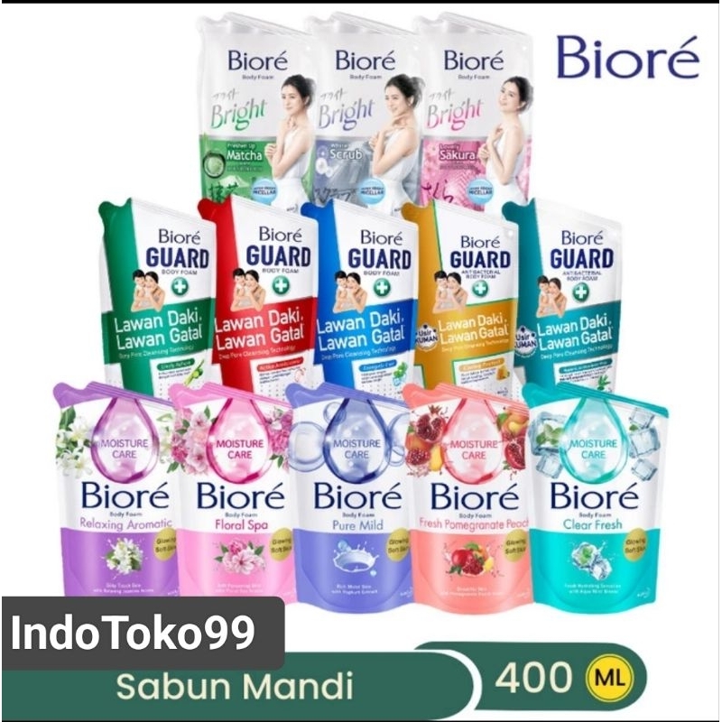 Jual BIORE BODY FOAM 400ml/380mlSabun Mandi Biore Cair | Shopee Indonesia
