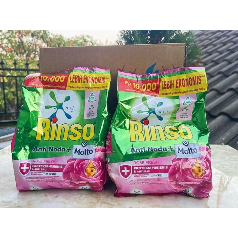 Jual Rinso Bubuk 400gr Molto Anti Noda Deterjen Bubuk | Shopee Indonesia