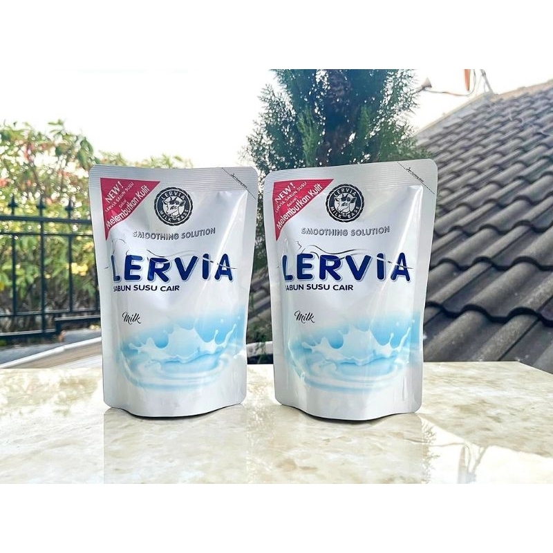 Jual LERVIA Sabun Susu Lervia Cair Refill 400ml | Shopee Indonesia