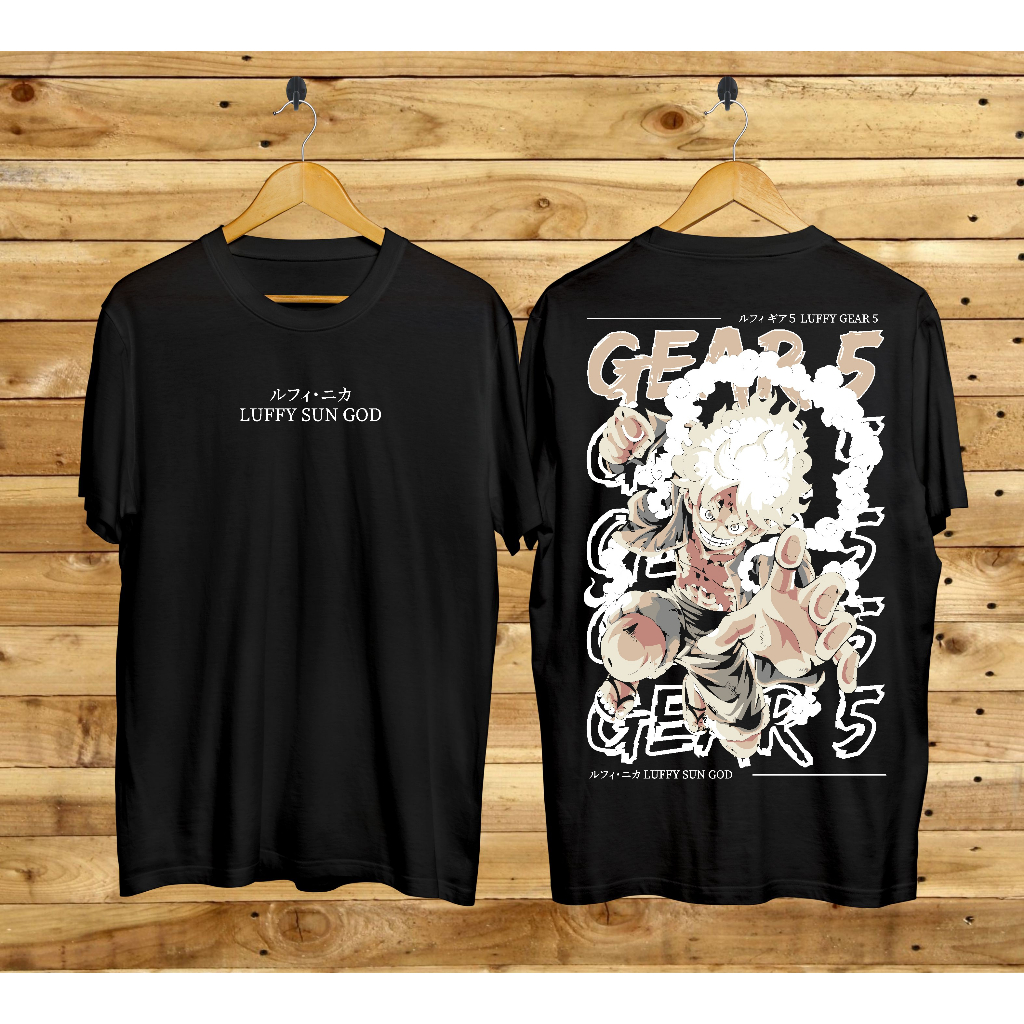 Jual Kaos T-shirt Distro / Kaos Motif Monkey D Luffy Gear 5 Fifth Sun ... Jual Kaos T-shirt Distro / Kaos Motif Monkey D Luffy Gear 5 Fifth Sun ...