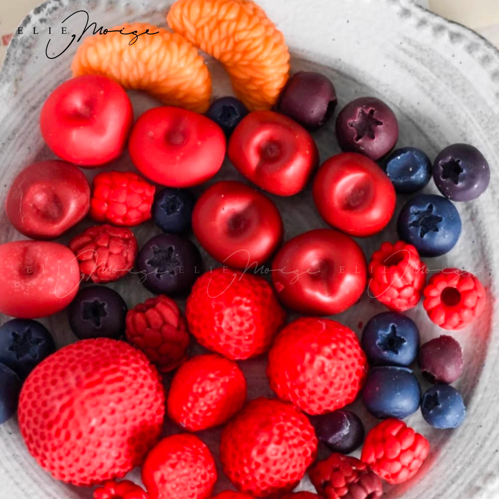 Jual Strawberry Raspberry Blueberry Tangerine Jeruk Candle Silicone ...