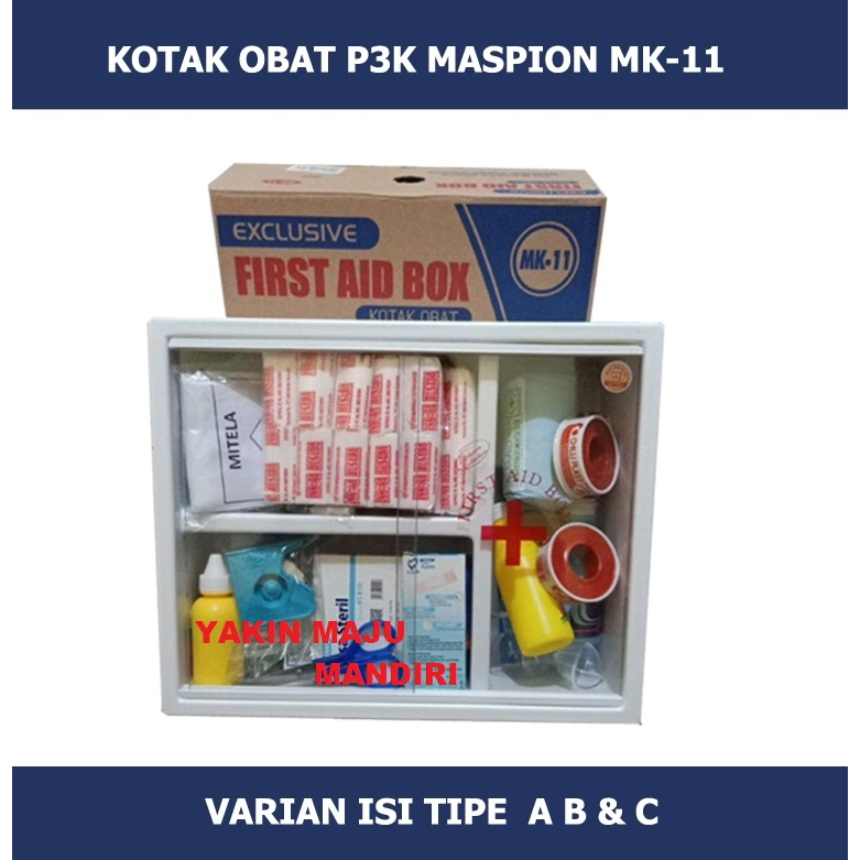 Jual Kotak Obat P3K Dinding Maspion First Aid Box MK-11 + Isi Lengkap | Shopee Indonesia
