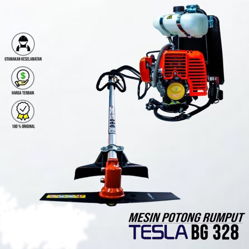 Jual READY!! Mesin Potong Rumput Gendong TESLA 2Tak TG328 / Brush ...