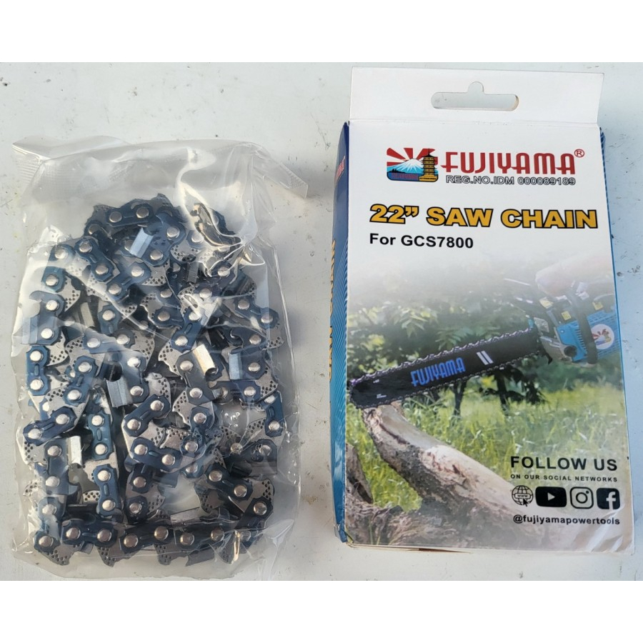 Jual Rantai chainsaw 22 inchi rantai senso Fujiyama Saw Chain Rantai ...