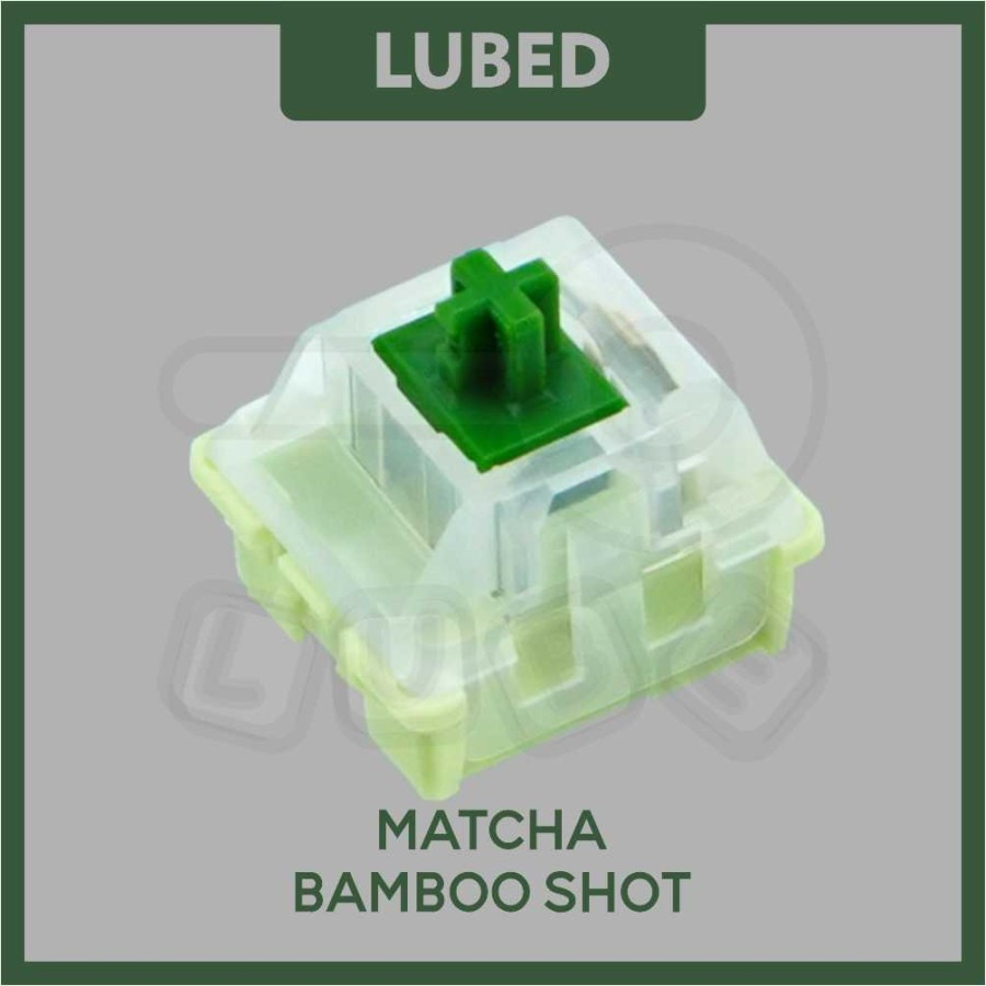 Jual LUBED MATCHA Bamboo Shot Switch Linear Mechanical Switch with ...