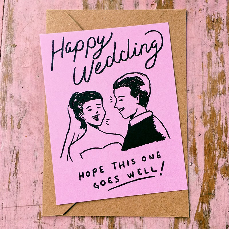 Jual Happy Wedding - Humans - Greeting Card / Postcard | Shopee Indonesia
