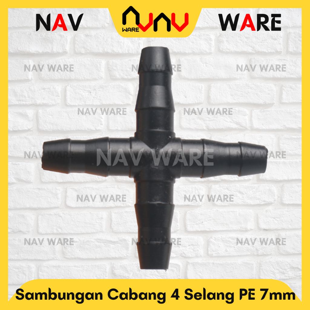 Jual Konektor Nepel Selang PE 7mm PE 6mm Aerator 3/16" Tee T Cabang 3 ...