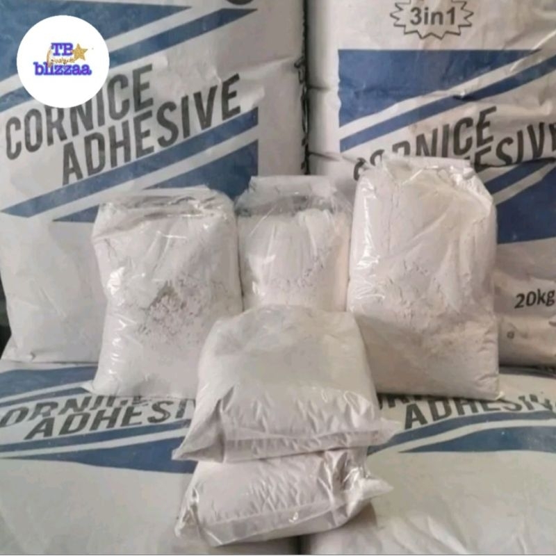 Jual Kompon Gypsum Eceran Per Bungkus Compound Gypsum Cornice Adhesive ...