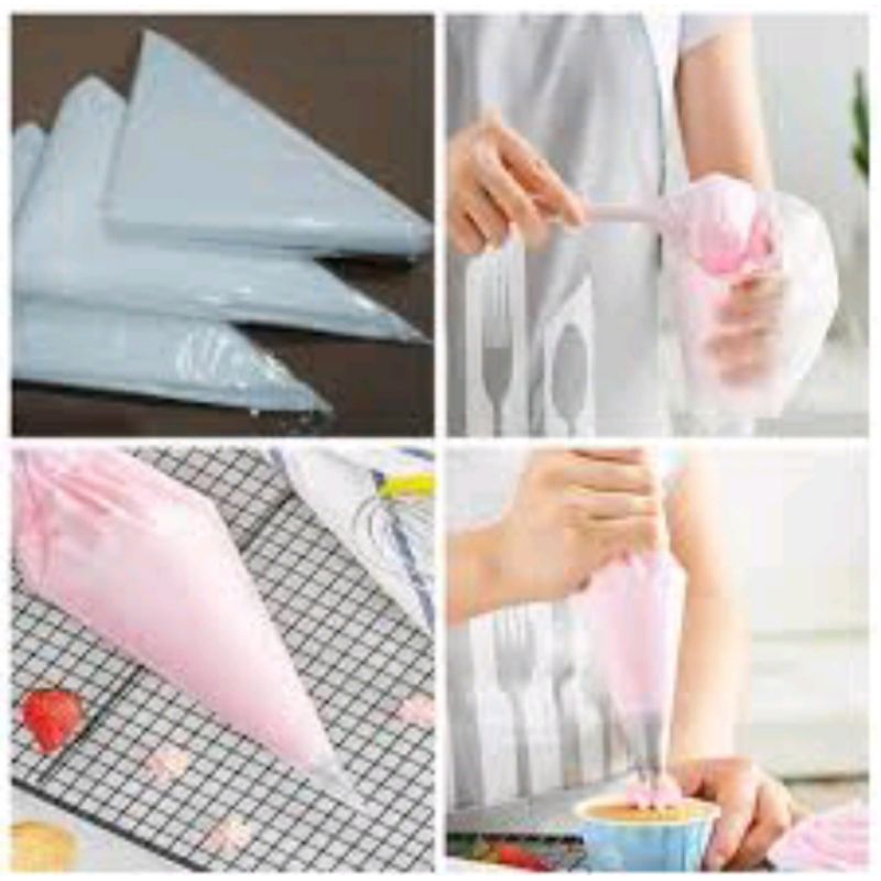 Jual plastik segitiga Piping bag / alat dekorasi kue / plastik Piping ...